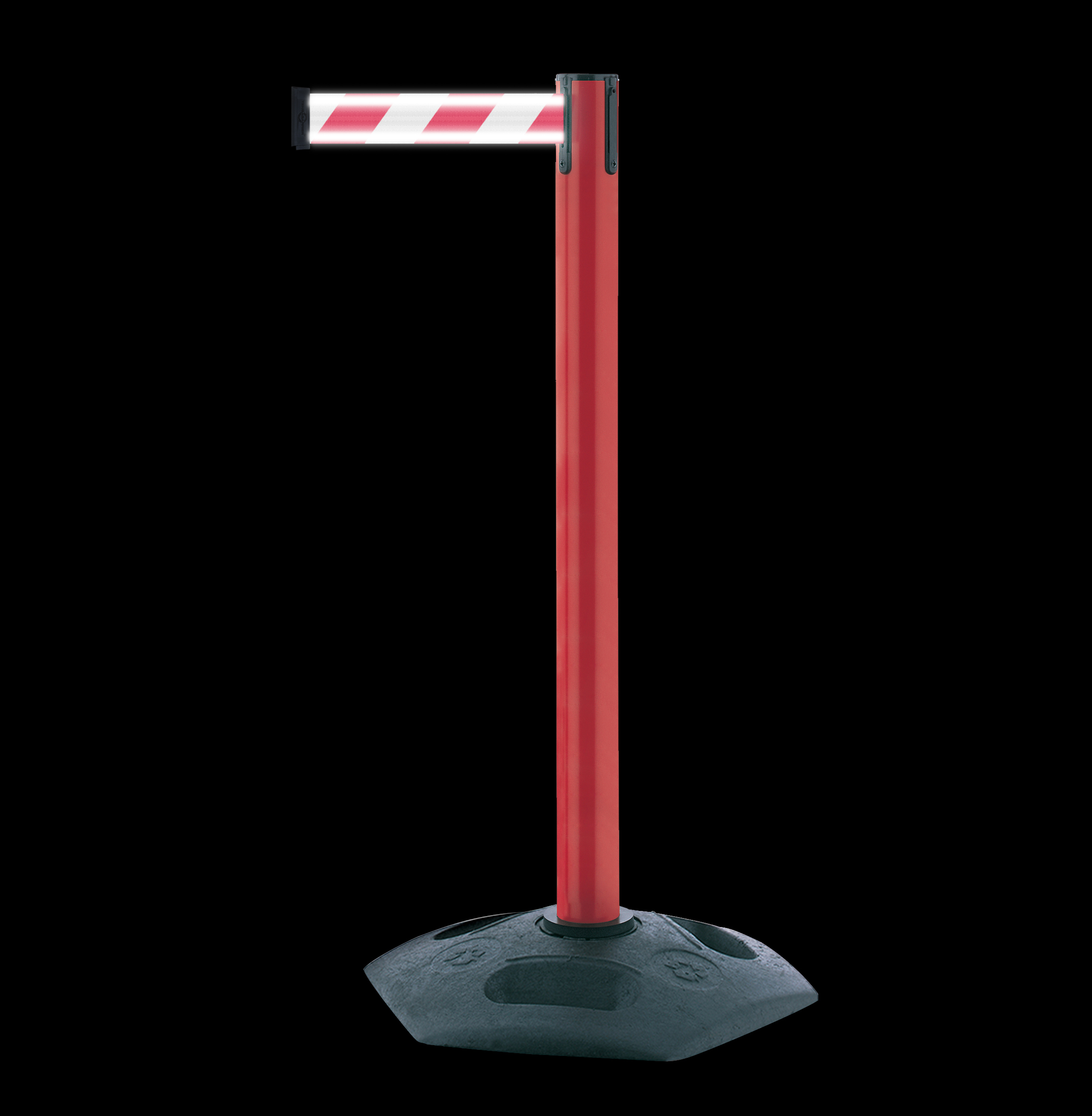 Tensabarrier® Facility Retractable Barrier With NightView™ Webbing